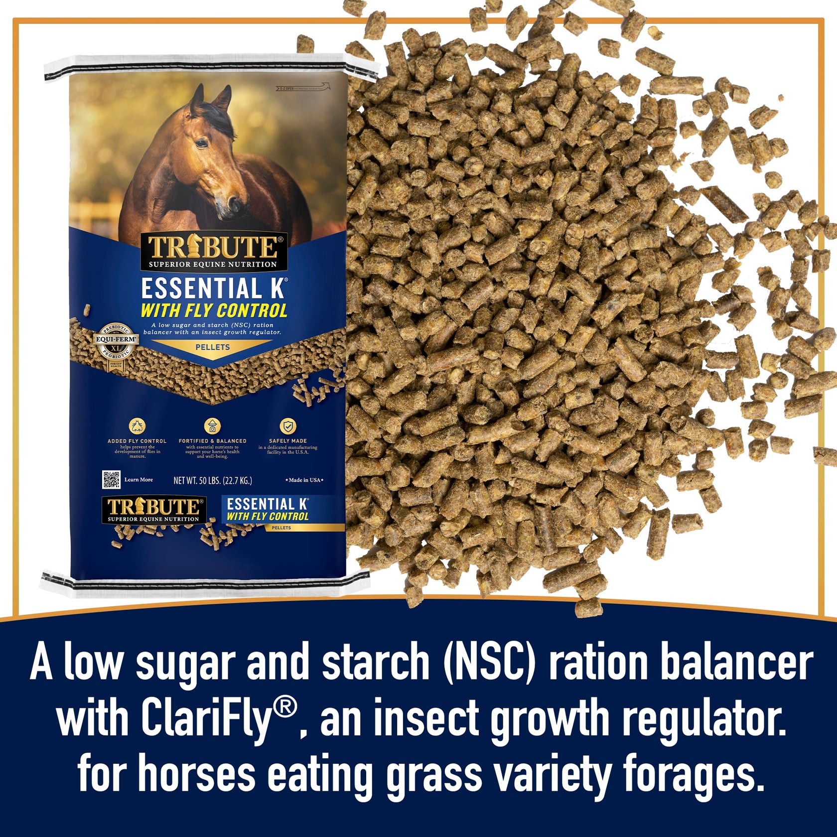 Essential K® Ration Balancer for Horses with Fly Control – Tribute ...