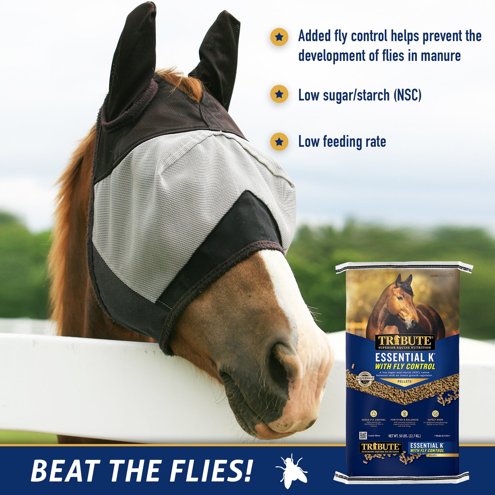 Essential K® Ration Balancer for Horses with Fly Control – Tribute ...