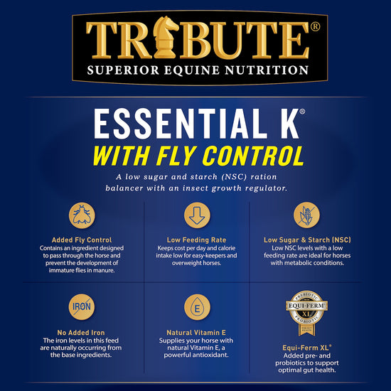 Essential K® Ration Balancer for Horses with Fly Control – Tribute ...