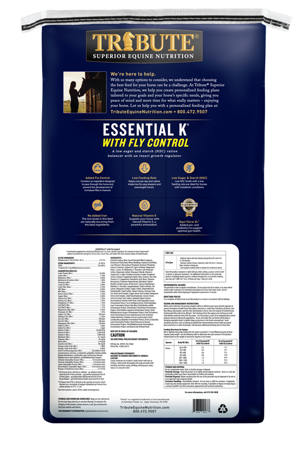 Essential K® Ration Balancer for Horses with Fly Control