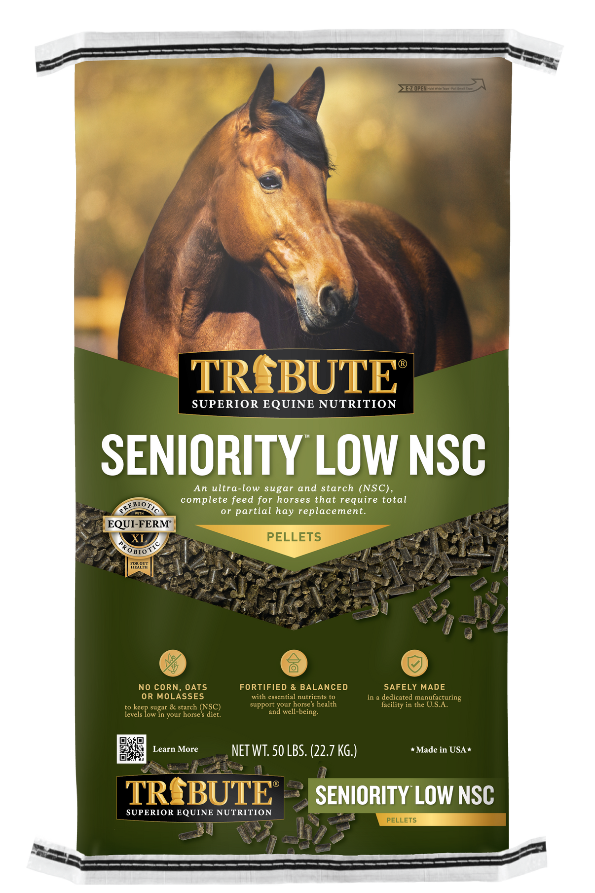 Seniority™ Low NSC Horse Feed | Tribute® Equine Nutrition