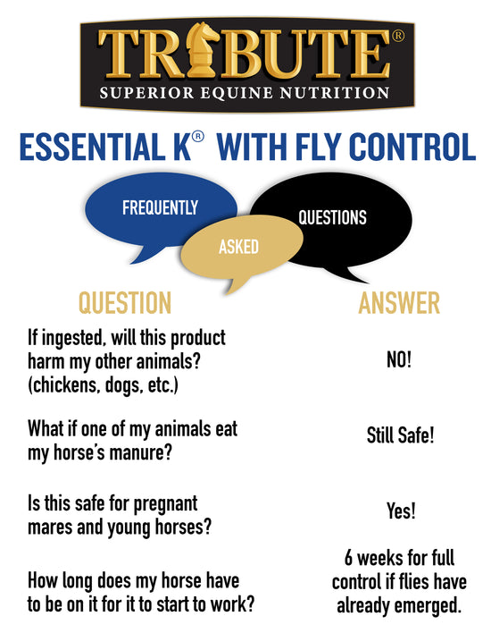 Essential K® Ration Balancer for Horses with Fly Control – Tribute ...