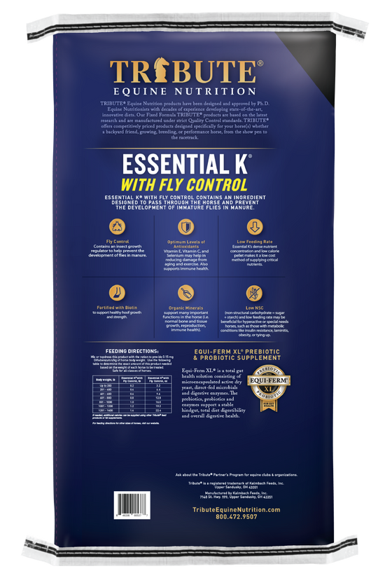 Essential K® Ration Balancer for Horses with Fly Control – Tribute ...